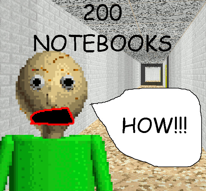 200 NOTEBOOKS!!! Mod for Baldi's Basics | Baldi Mods