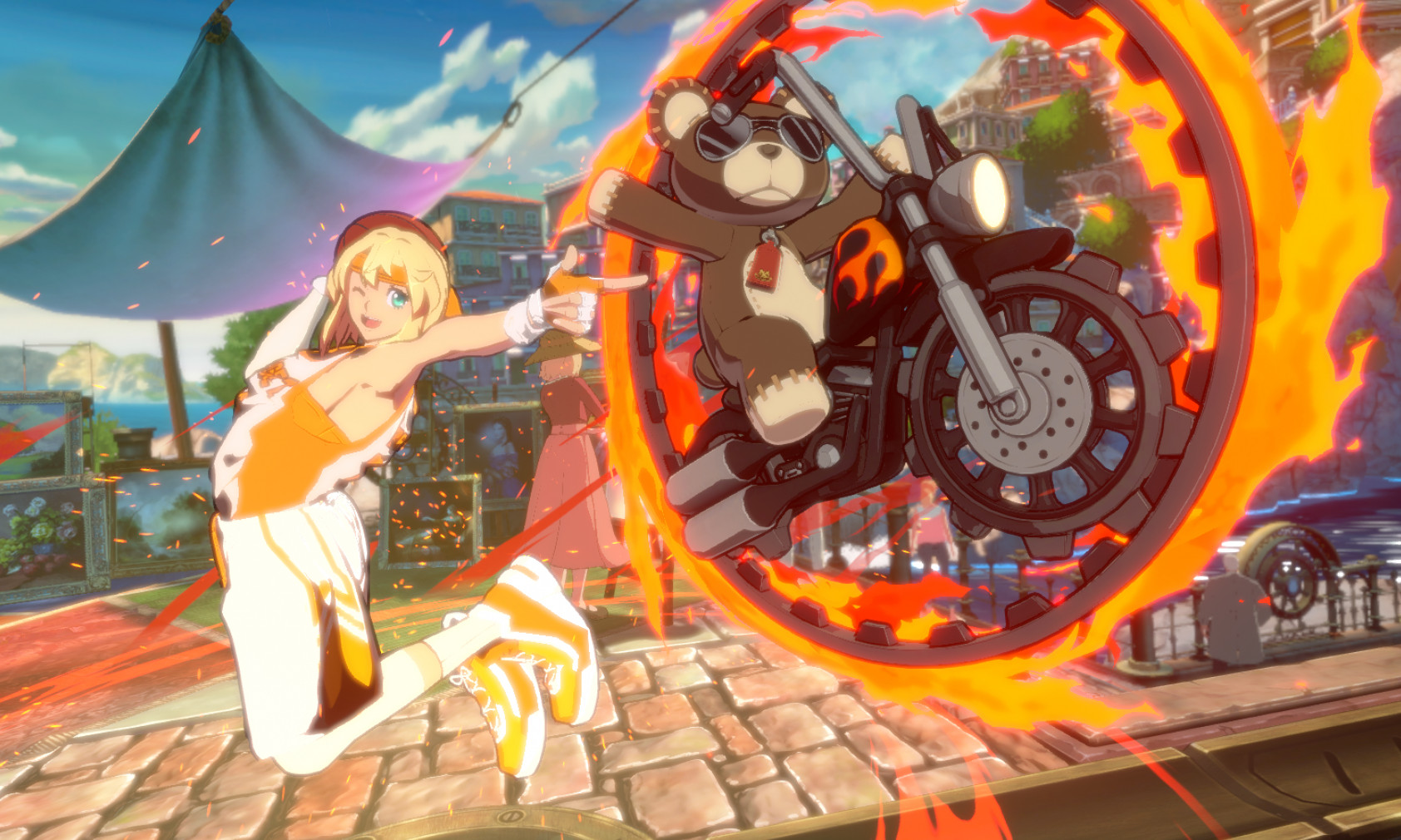 Bridget - Orange & White (June-Ballin') Mod for GUILTY GEAR -STRIVE ...