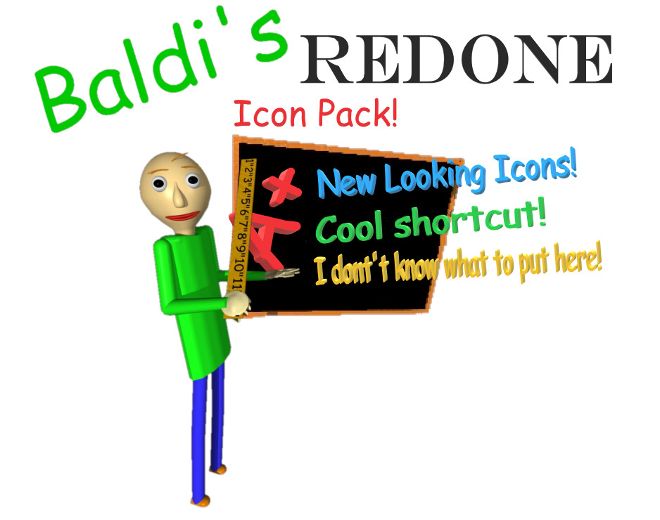 Baldi's Redone Icon Pack! Mod for Baldi's Basics | Baldi Mods