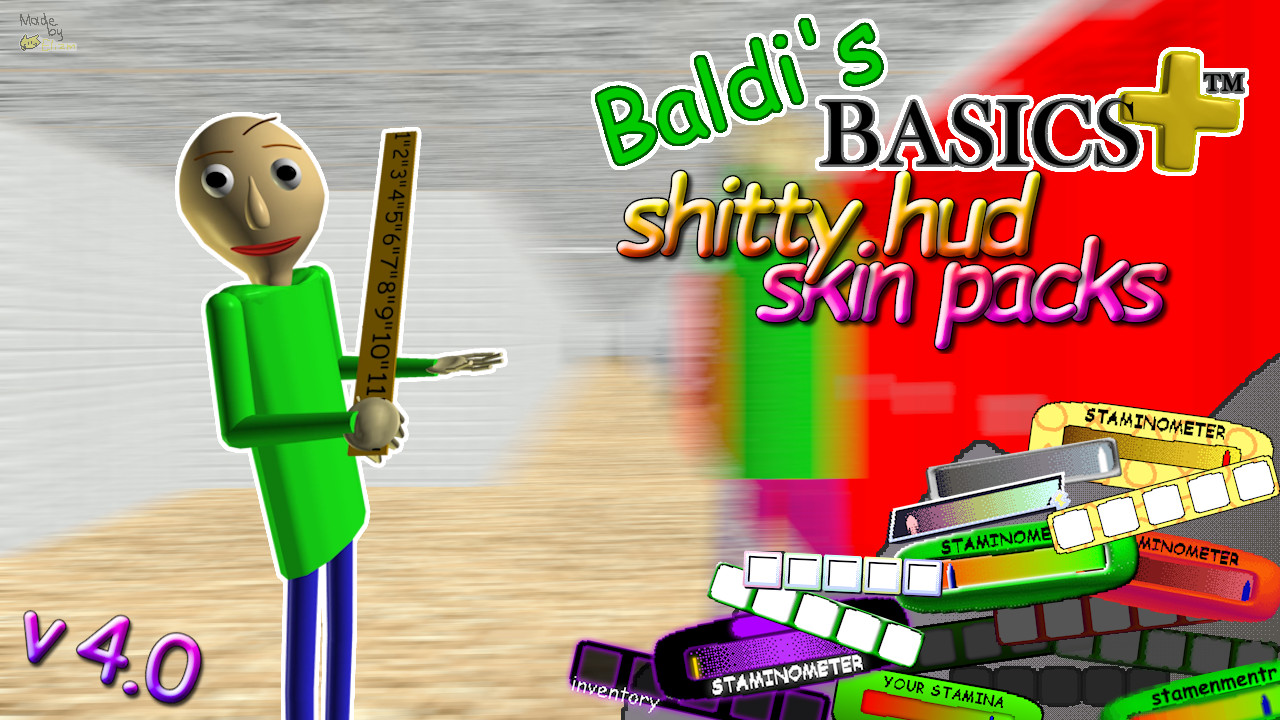 (OUTDATED 4.0) Shitty HUD skin packs Mod for Baldi's Basics | Baldi Mods