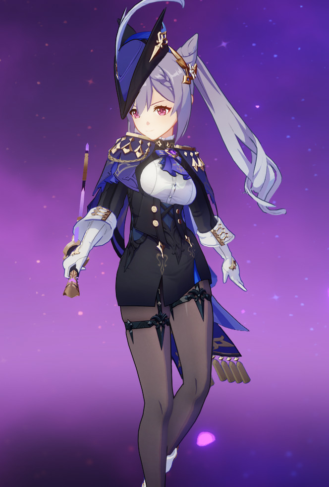 Keqing Clorinde outfit Mod for Genshin Impact | GI Mods