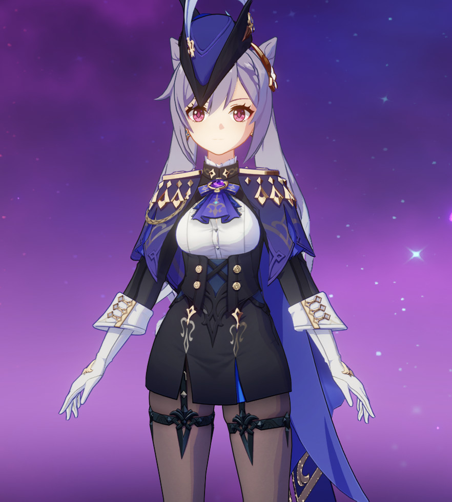 Keqing Clorinde outfit Mod for Genshin Impact | GI Mods