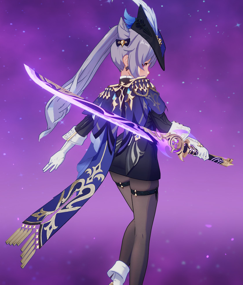 Keqing Clorinde outfit Mod for Genshin Impact | GI Mods