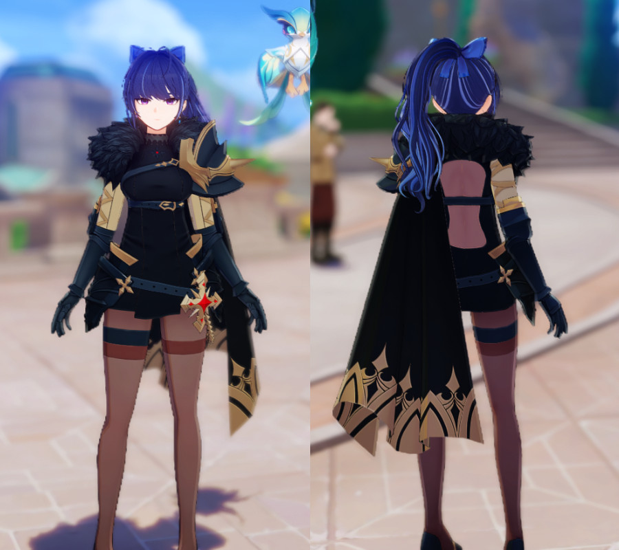 Clorinde Shane outfit Mod for Genshin Impact | GI Mods