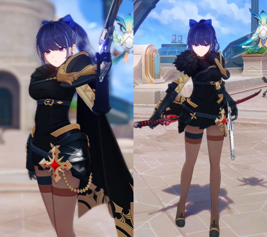 Clorinde Shane outfit Mod for Genshin Impact | GI Mods