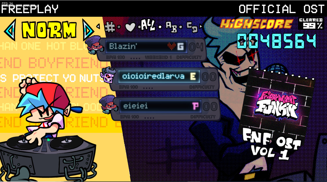 Oi Oi Oi Red Larva Mod for Friday Night Funkin' | FNF Mods