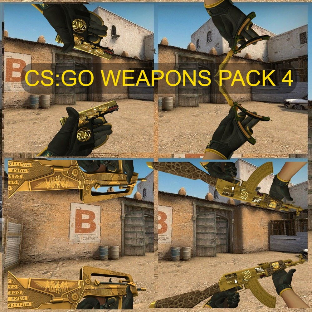 CS:GO WEAPONS PACK 4 Mod for Counter-Strike: Source | CS:S Mods