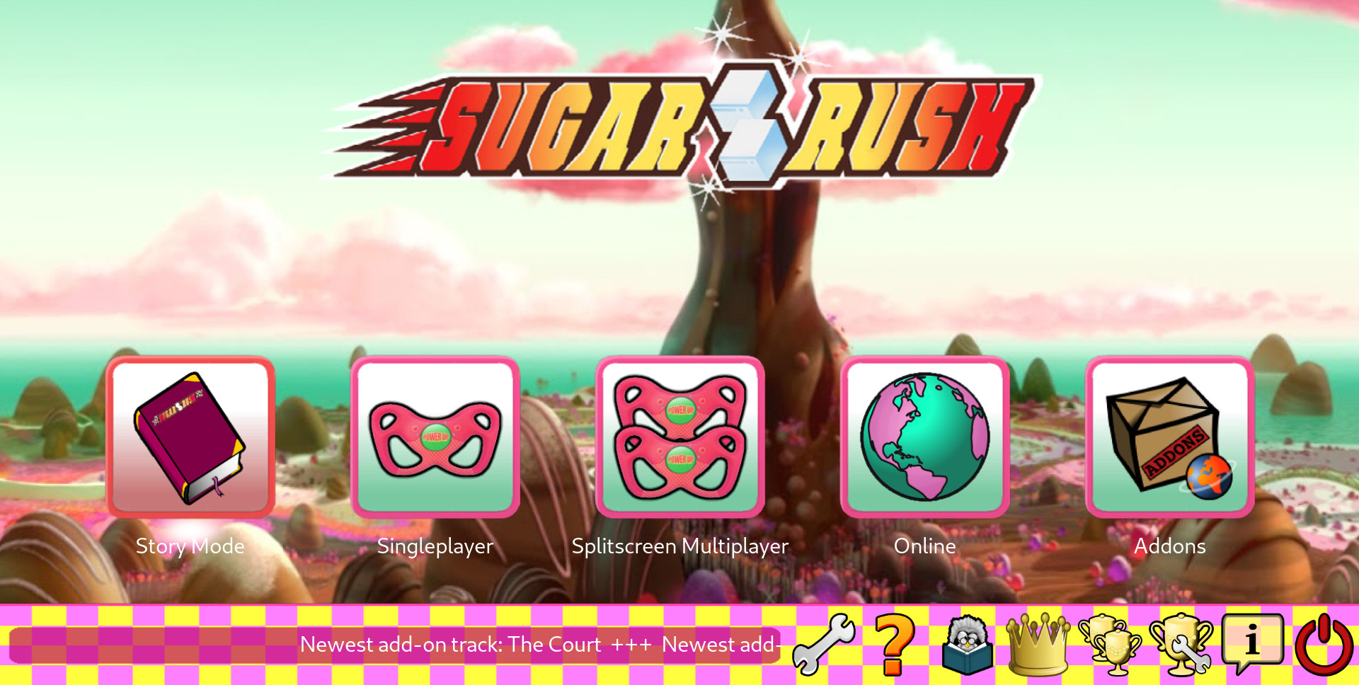Sugar Rush Skin Theme Mod for SuperTuxKart | STK Mods