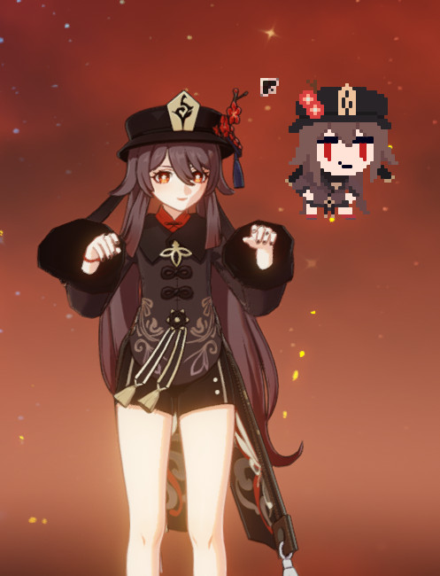 Dancing Hu Tao - Mouse Cursor Mod Mod for Genshin Impact | GI Mods