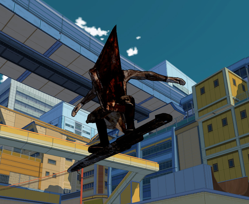 Silent Hill 2 - Pyramid Head for BRC Mod for Bomb Rush Cyberfunk | BRC Mods