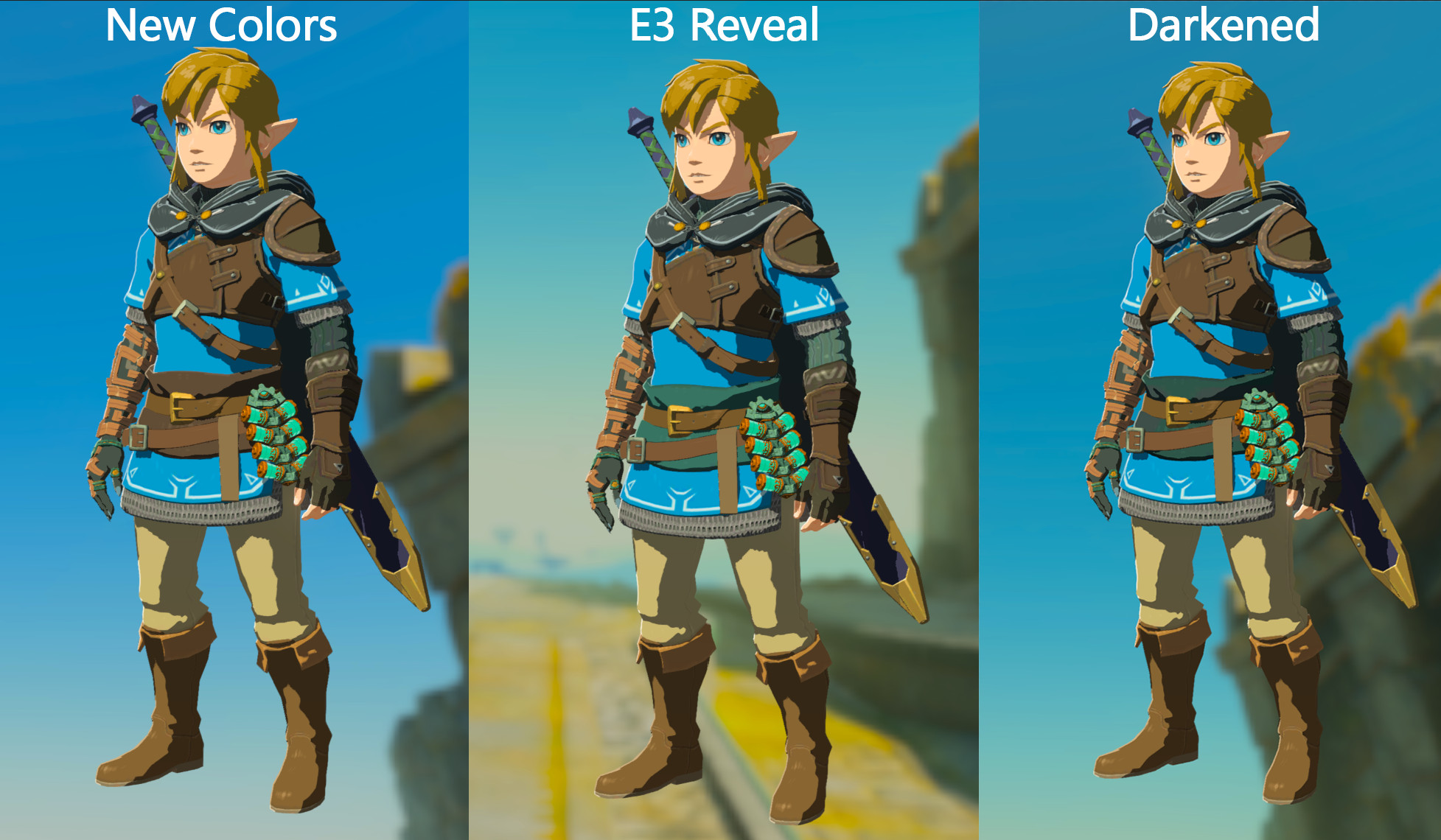 E3 Reveal Leathers: Recolor + Alts Mod for The Legend of Zelda: Tears ...
