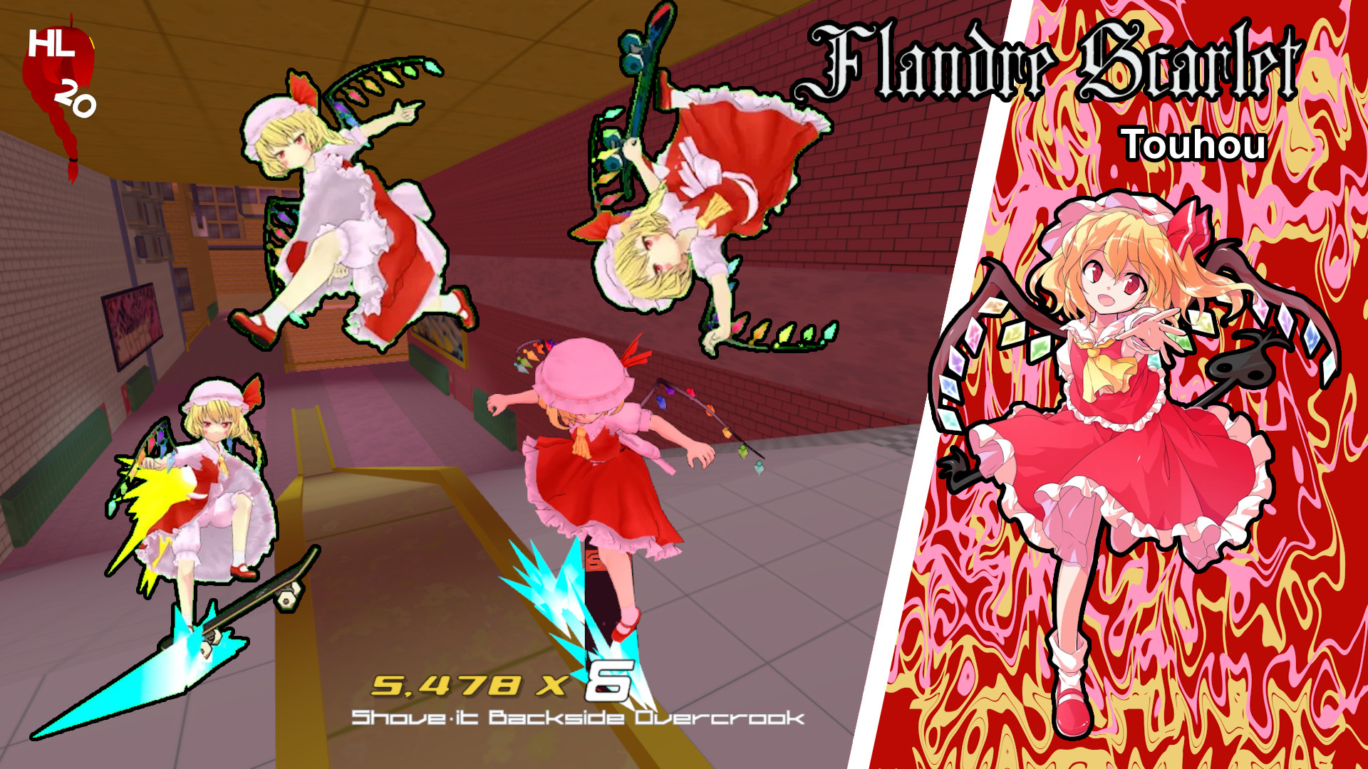 Flandre Scarlet (Touhou) Mod for Bomb Rush Cyberfunk | BRC Mods