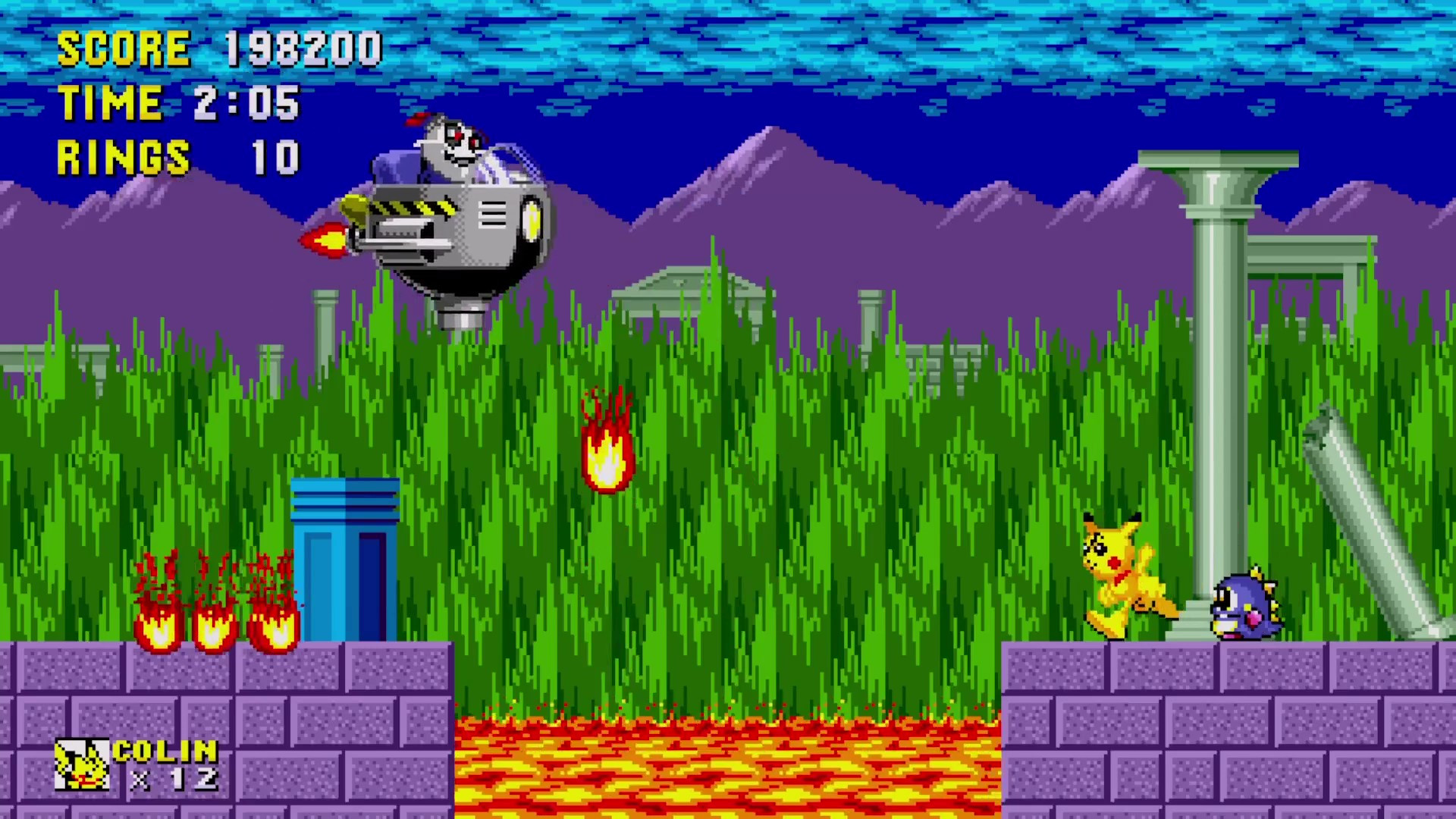 Colin the Pikachu red scarf Forever (Major Update) Mod for Sonic the ...