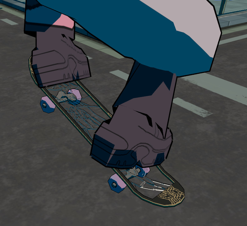 Glass Skateboard (DripRemix) Mod for Bomb Rush Cyberfunk | BRC Mods