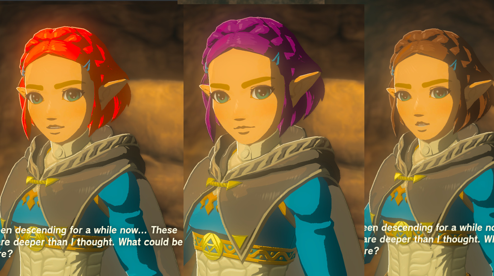 Princess's Hair Colors Mod for The Legend of Zelda: Tears of the ...
