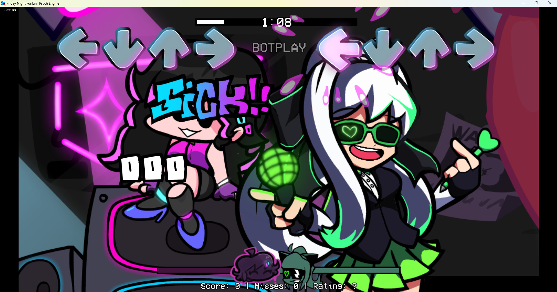 Playable Neo Monika Mod for Friday Night Funkin' | FNF Mods