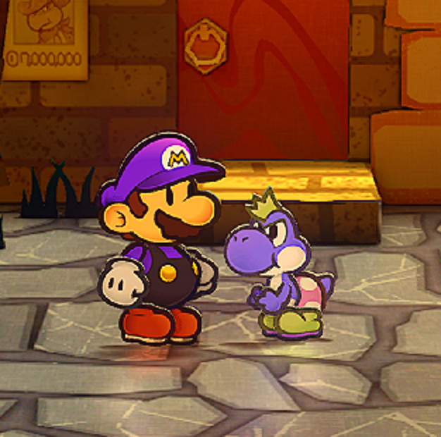Purple Yellow Yoshi Kid Mod for Paper Mario: The Thousand Year Door ...