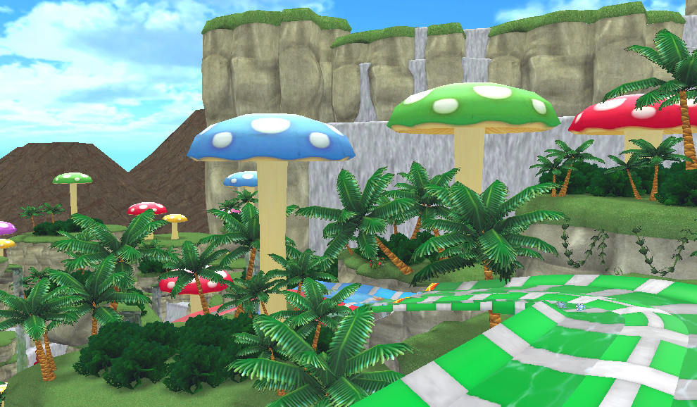 Shroom Falls Mod for Mario Kart 8 Deluxe | MK8D Mods