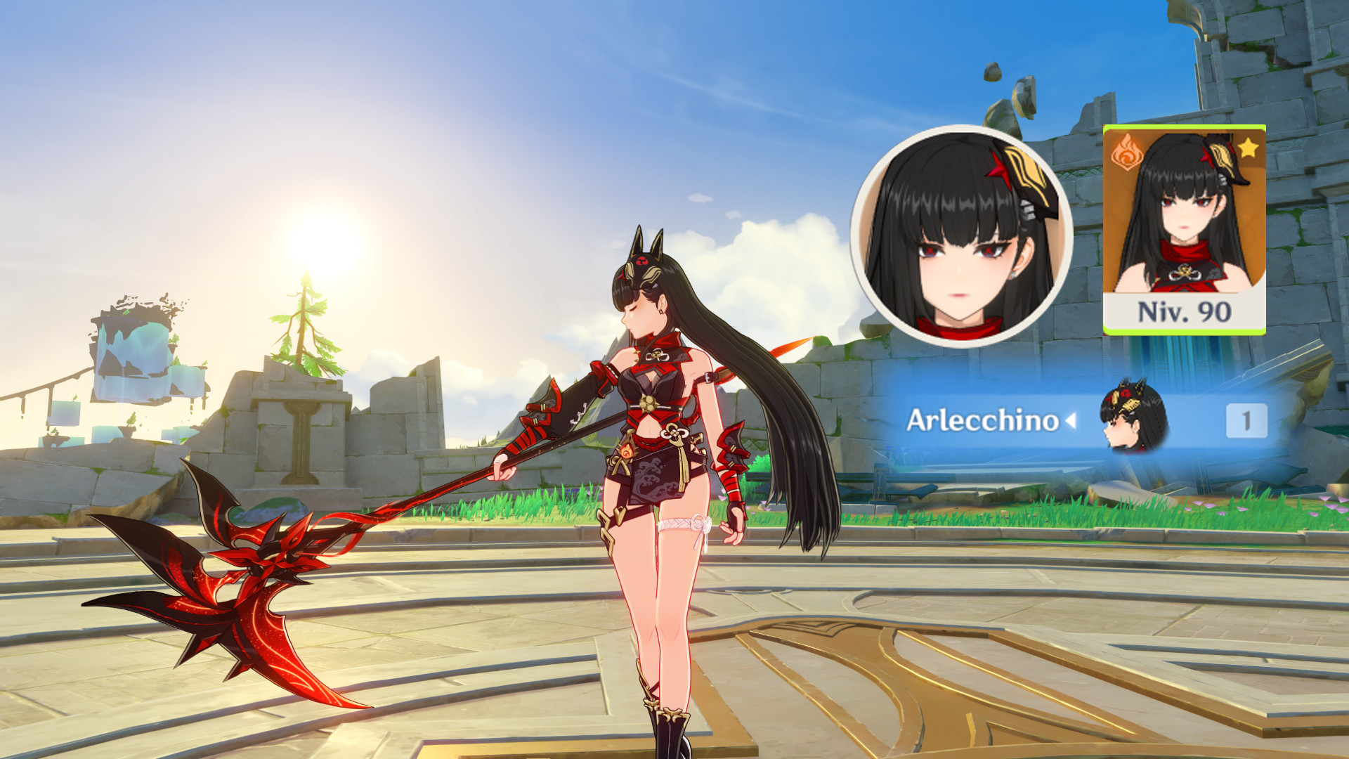 Red Assassin Arlecchino Mod for Genshin Impact | GI Mods