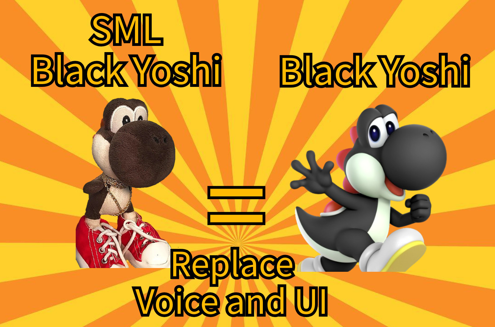 SML Black Yoshi Voice and UI Over Yoshi (c00) Mod for Super Smash Bros ...