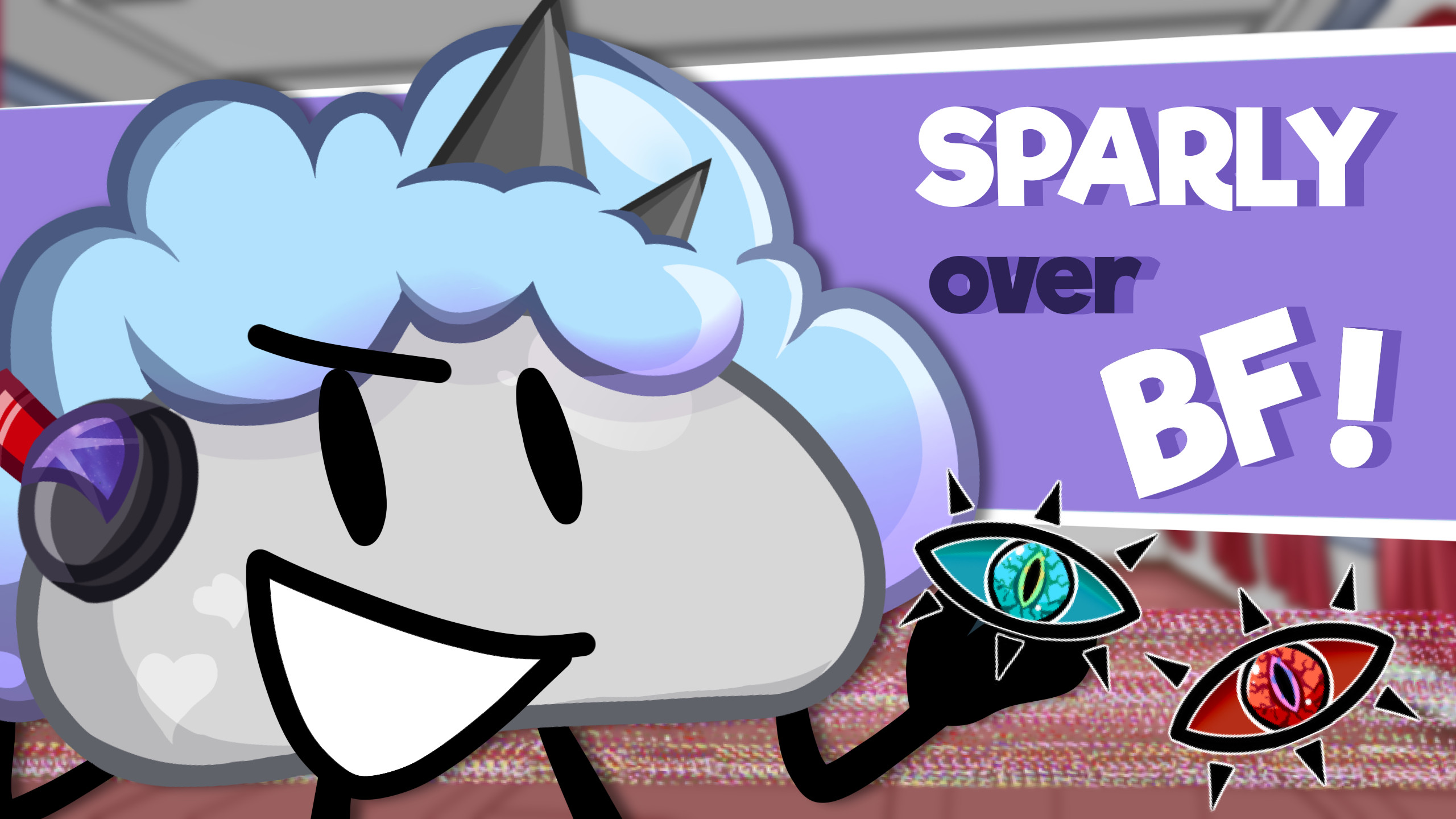 Sparly over Boyfriend! + DWP Mod for Friday Night Funkin' | FNF Mods