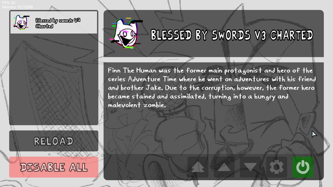 Fnf Blessed by swords V3 But Charted Mod for Friday Night Funkin' | FNF ...