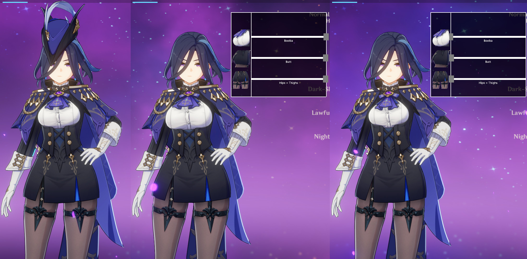 (Hatless) Clorinde + Body Sliders Mod for Genshin Impact | GI Mods