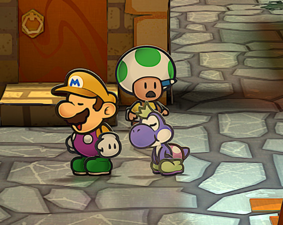 Purple Yellow Yoshi Kid Mod for Paper Mario: The Thousand Year Door ...