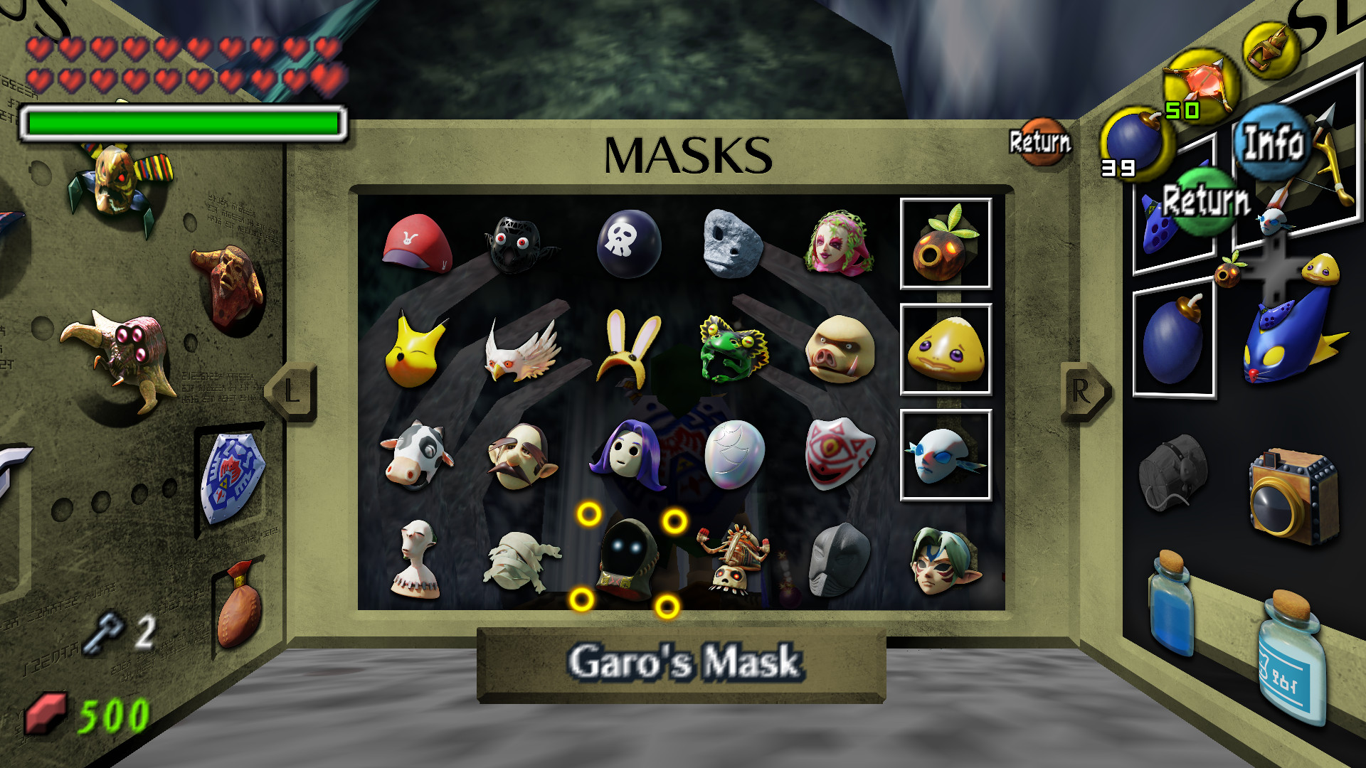 3DS HD Item Icons + Wishing Star HD Pause Menu Mod for 2Ship2Harkinian ...