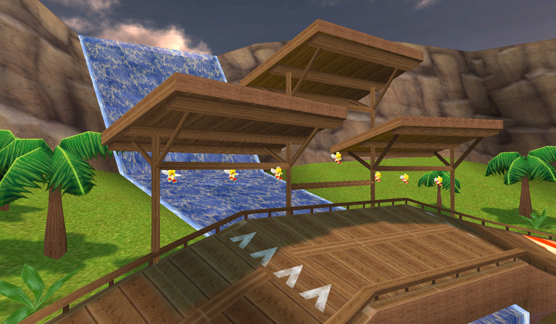 DS Yoshi Falls HD (Texture Hack) Mod for Mario Kart Wii | MKWii Mods