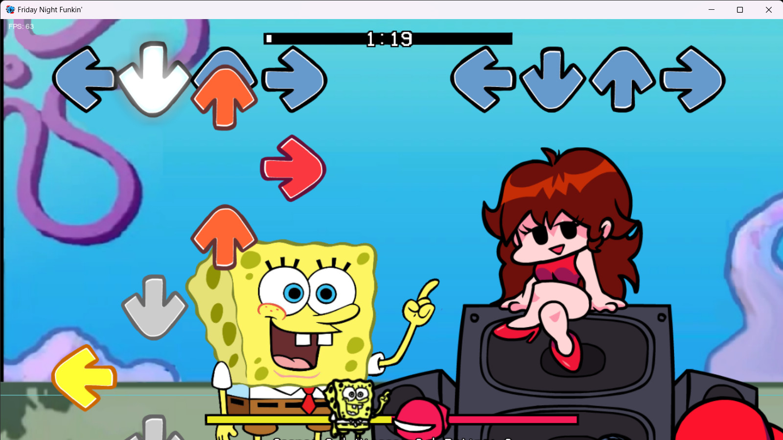 Spong VS Red Impostor: ROUND 2 Mod for Friday Night Funkin' | FNF Mods