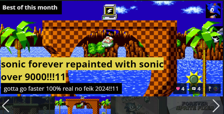 sonic forever repainted with sonic over 9000!!!11 Mod for Sonic the ...