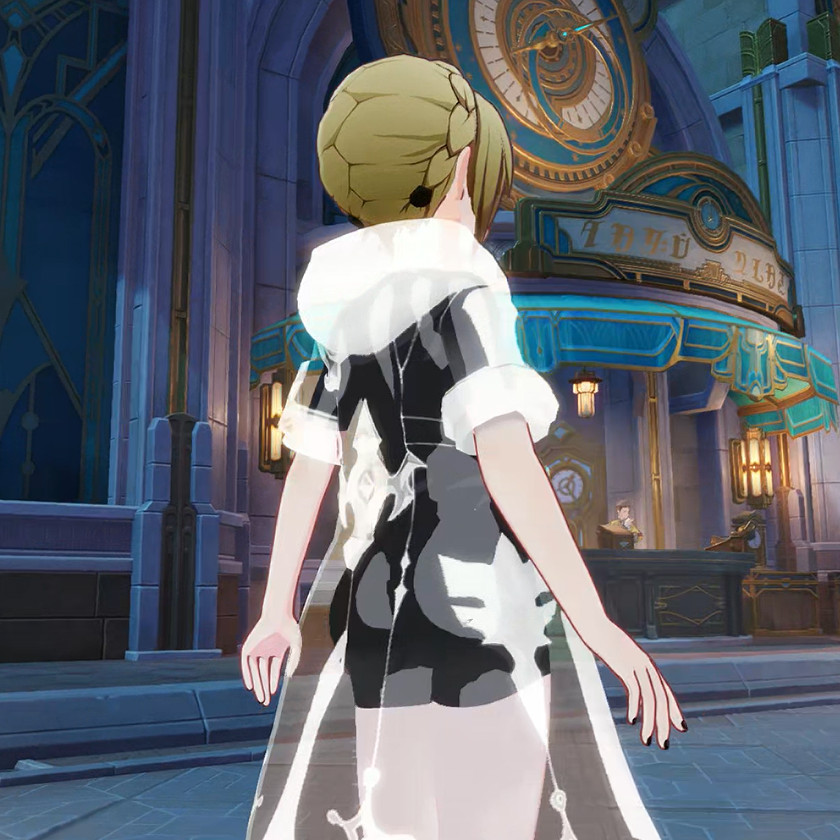 Light and transparency for Cyberpunk Barbara Mod for Genshin Impact ...