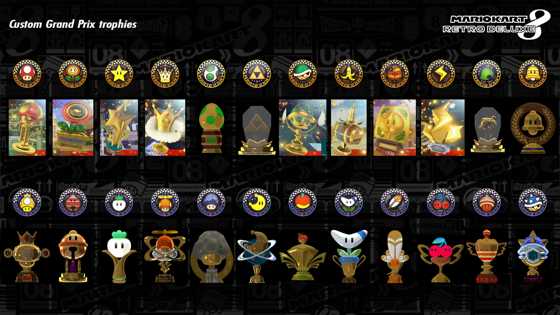 MK8DX Custom Trophies Mod for Mario Kart 8 Deluxe | MK8D Mods