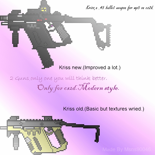 Kriss Super V SMG improved!(Cool!) Mod for CS2D | CS2D Mods