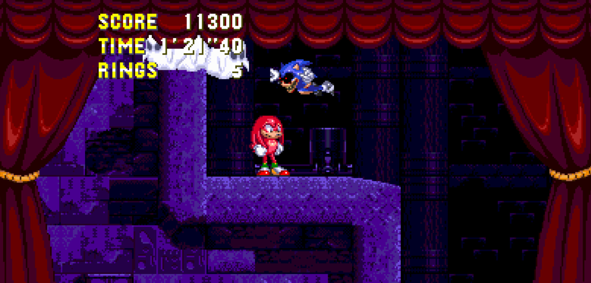 Sonic EXE 2011 Curtain Mod for Sonic 3 A.I.R. | S3AIR Mods