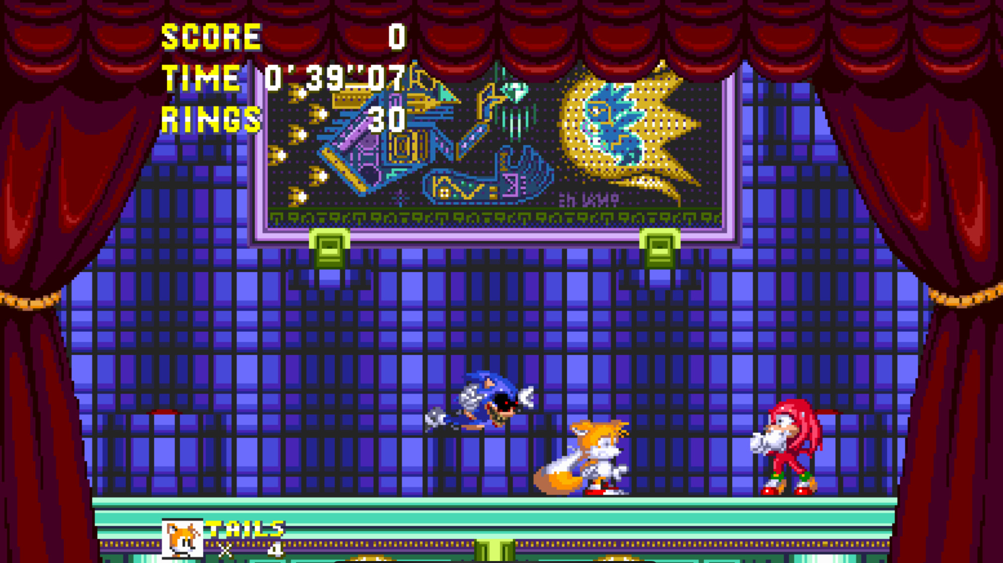 Sonic EXE 2011 Curtain Mod for Sonic 3 A.I.R. | S3AIR Mods