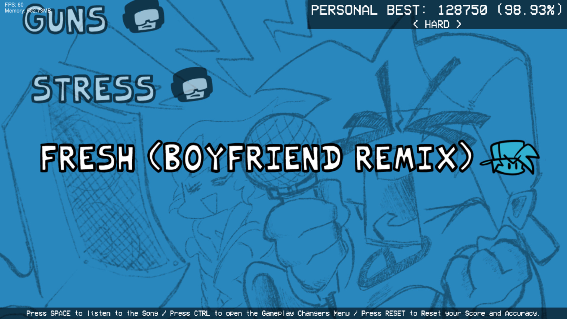 Kawai Sprite Charts V1 Mod for Friday Night Funkin' | FNF Mods