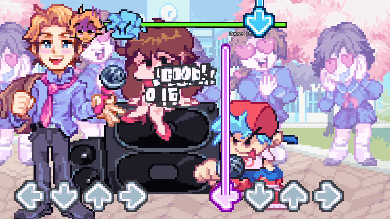 Updated Senpai and DD icons Mod for Friday Night Funkin' | FNF Mods