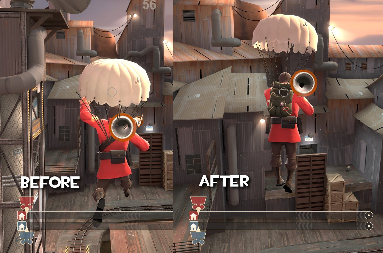 B.A.S.E Jumper Open and Close LOD fix Mod for Team Fortress 2 | TF2 Mods
