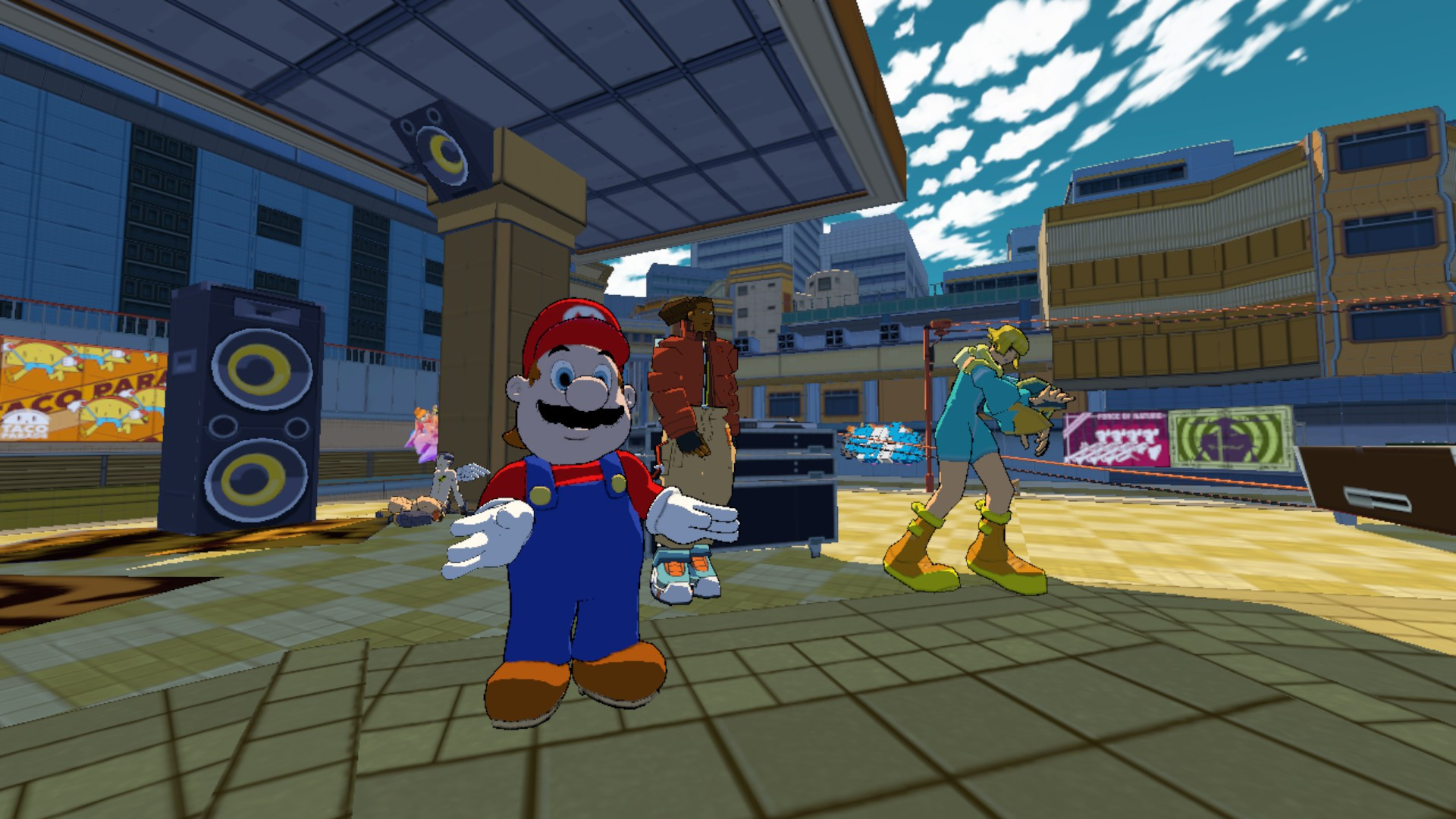 Super Mario [Hotel Mario] Mod for Bomb Rush Cyberfunk | BRC Mods