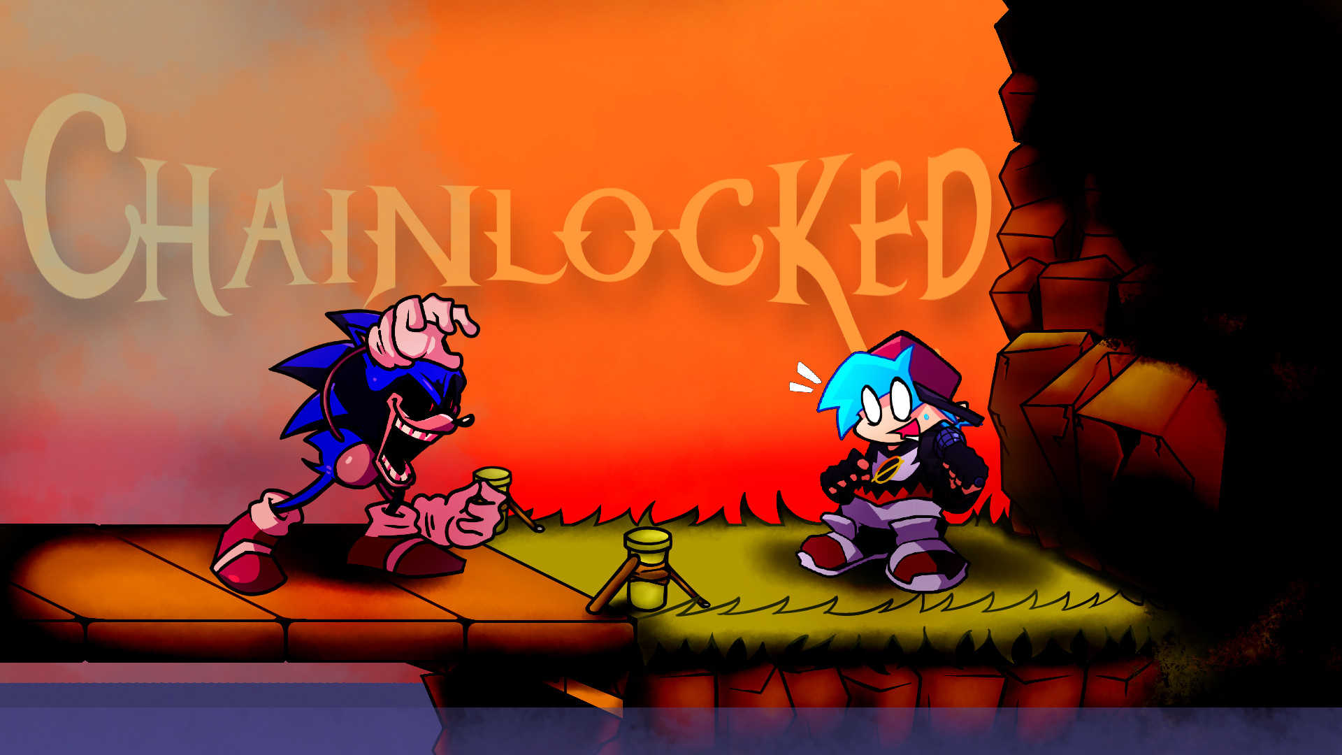 Chainlocked Chart | Sonic.EXE: RERUN UST Mod for Friday Night Funkin ...