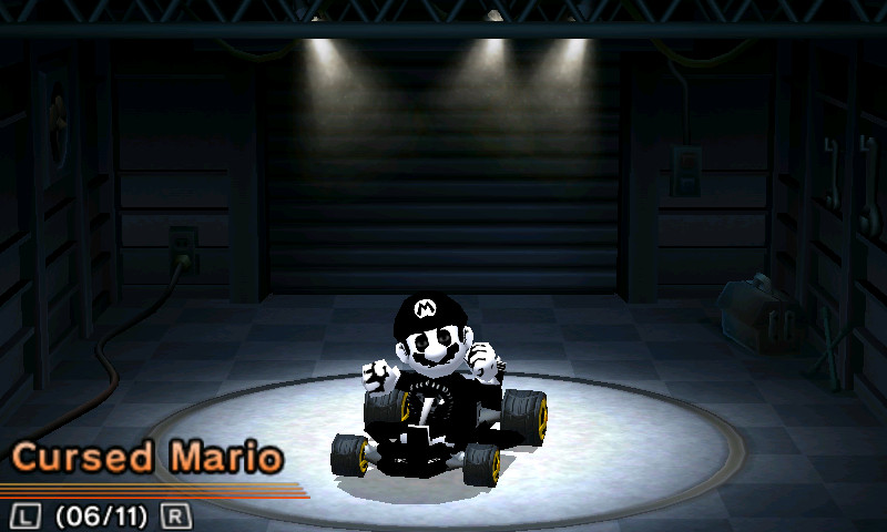 Cursed/Uncanny Mario Mod for Mario Kart 7 | MK7 Mods
