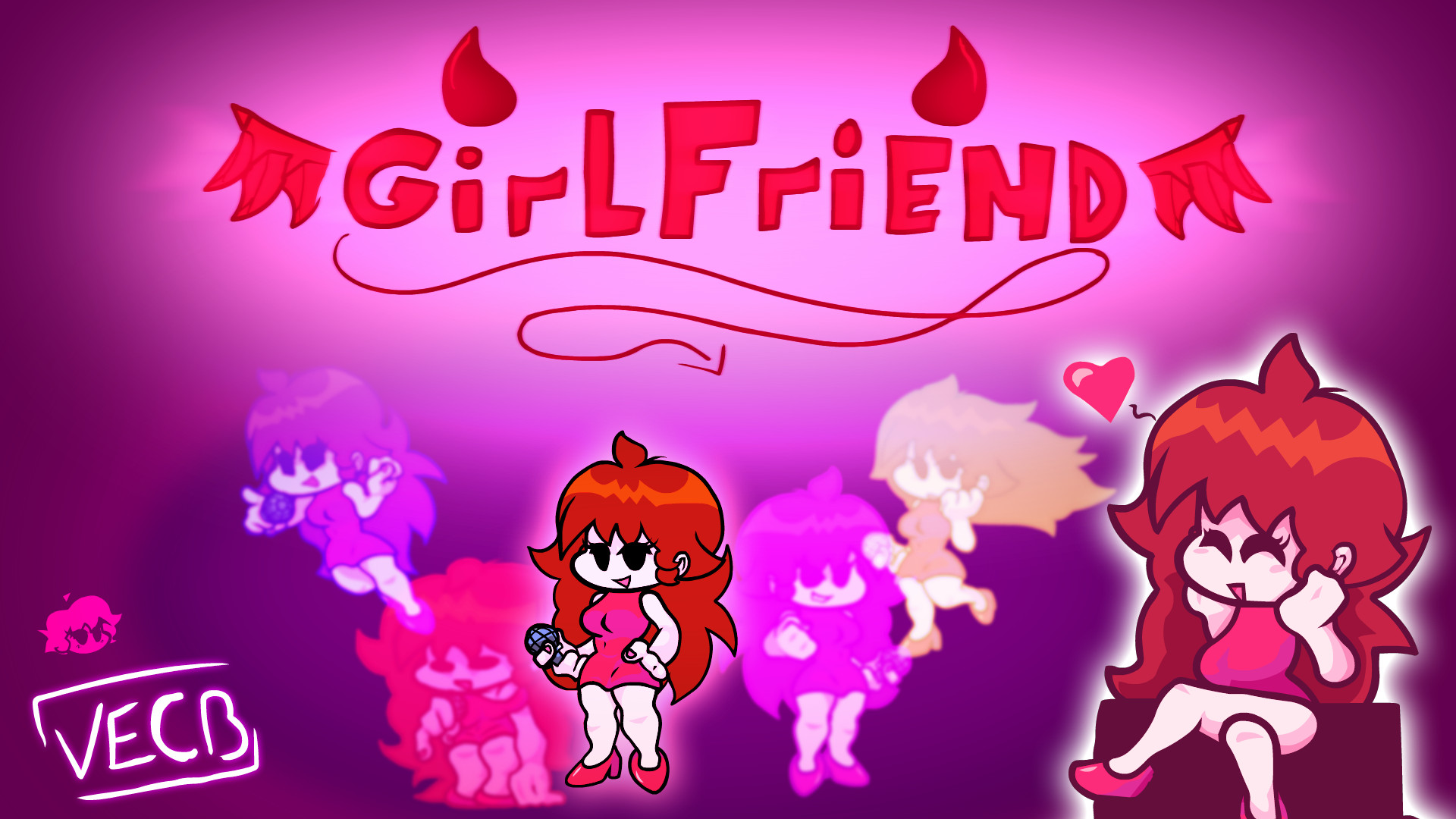 Girlfriend Fnf Girlfriend Lt's (Friday Night Funkin) FNF" Art Print