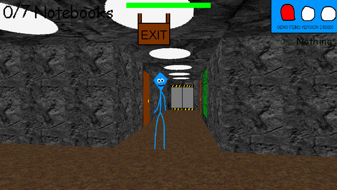 Diamond Man's Gems The Mines Of Darkness Mod for Baldi's Basics | Baldi ...