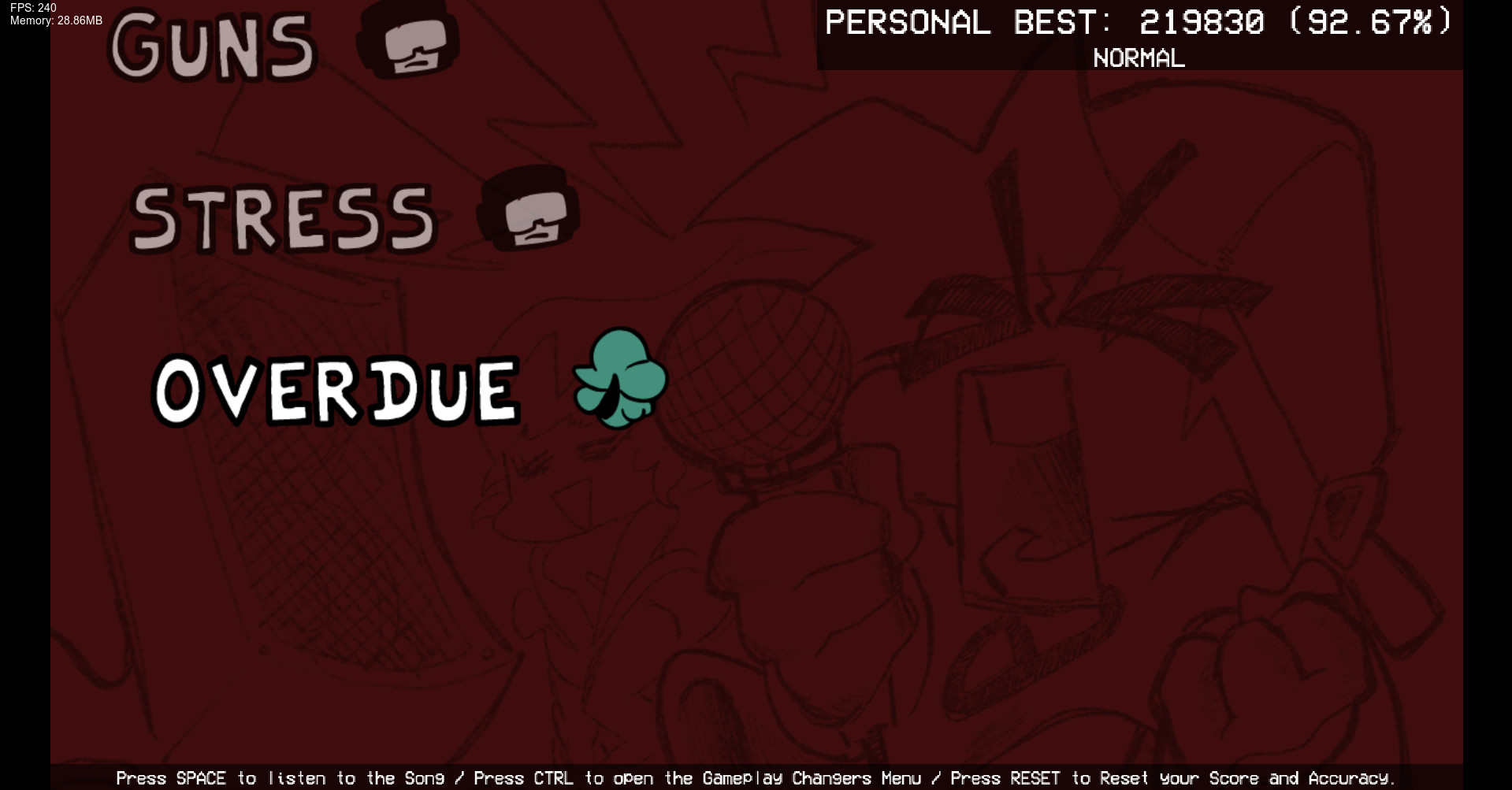 Overdue With Lyrics Mod for Friday Night Funkin' | FNF Mods