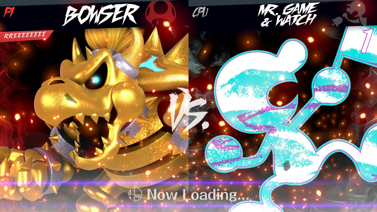Flames Matchup Screen Mod for Super Smash Bros. Ultimate | SSBU Mods