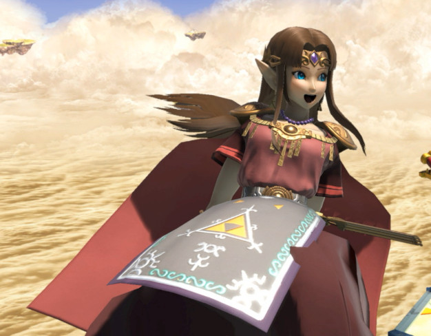 Ult Zelda in red TP Zelda Style Mod for Super Smash Bros. Ultimate ...