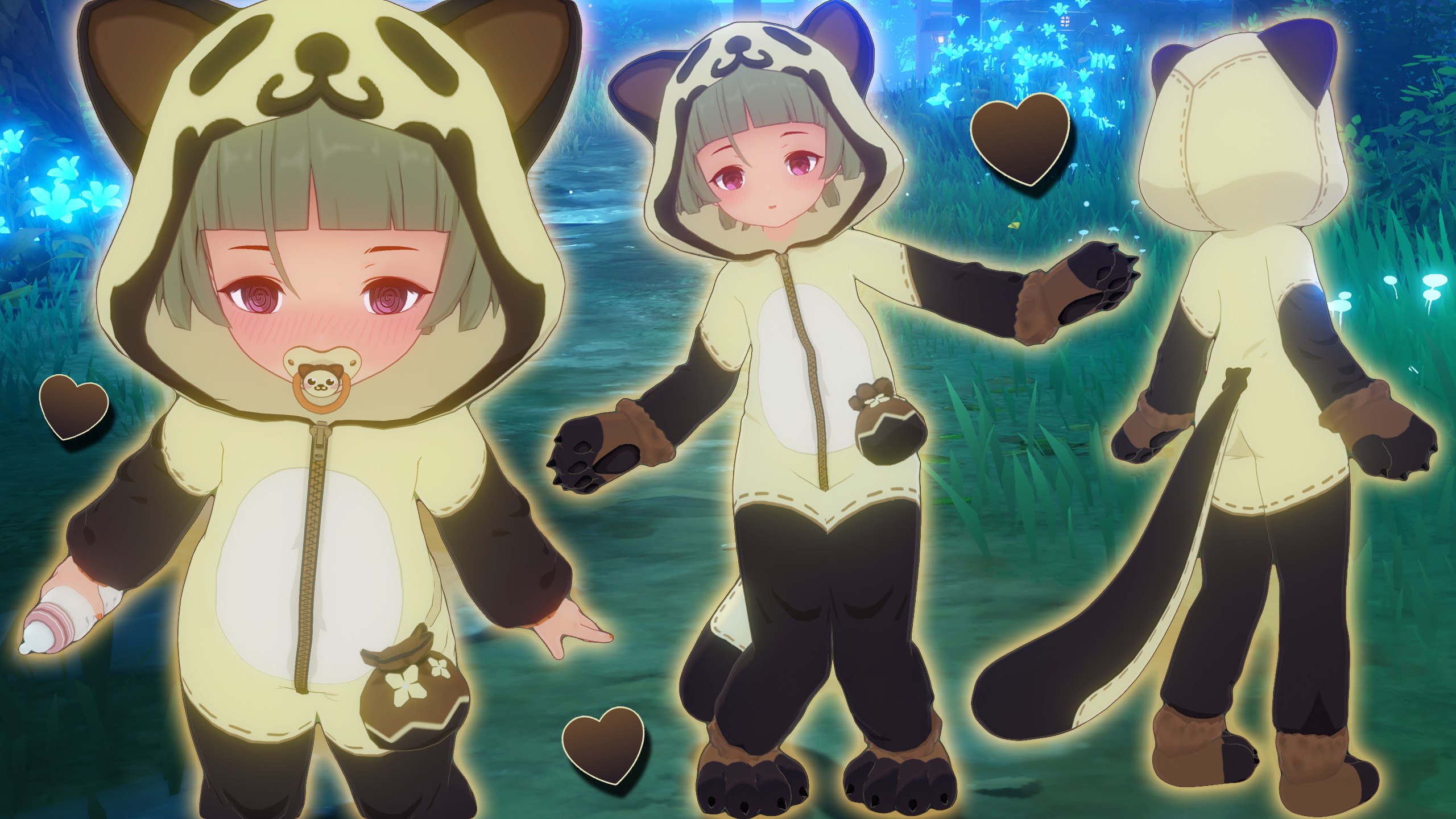 SAYU TANUKI ONESIE Mod for Genshin Impact | GI Mods