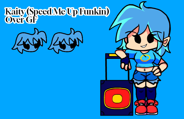Kaity (Speed Me Up Funkin) Over GF Mod for Friday Night Funkin' | FNF Mods